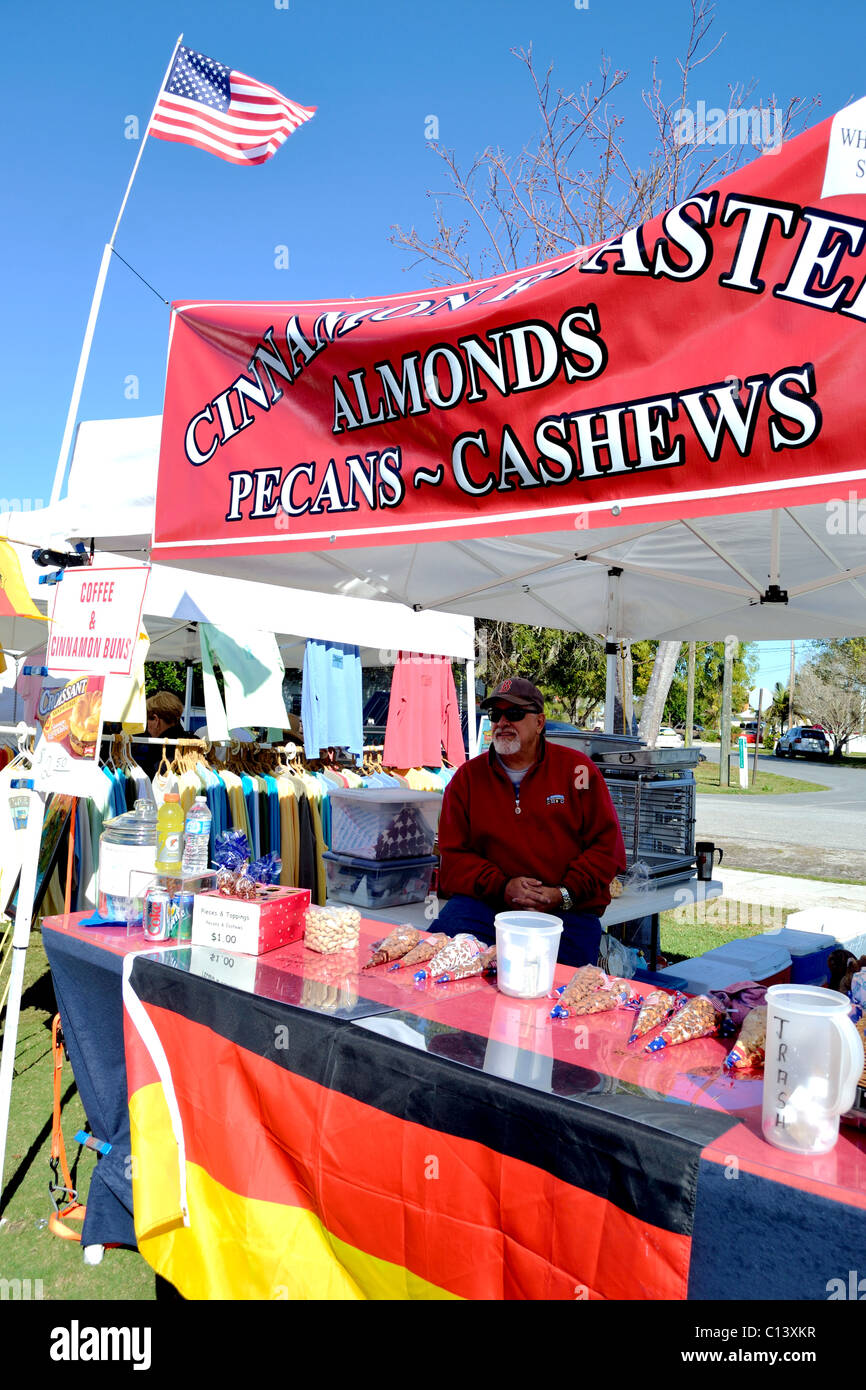 Food stall at a Florida Fair Stock Photo - Alamy