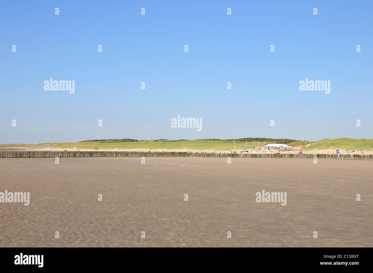 Wide sandy beach at Breskens, Zeeland, Netherlands Stock Photo - Alamy