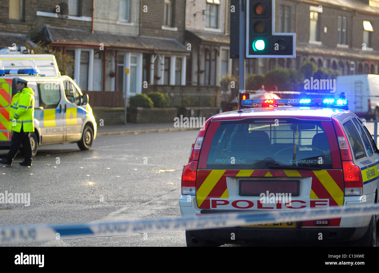 Police clearing up after young boy knocked down by hit and run driver ...