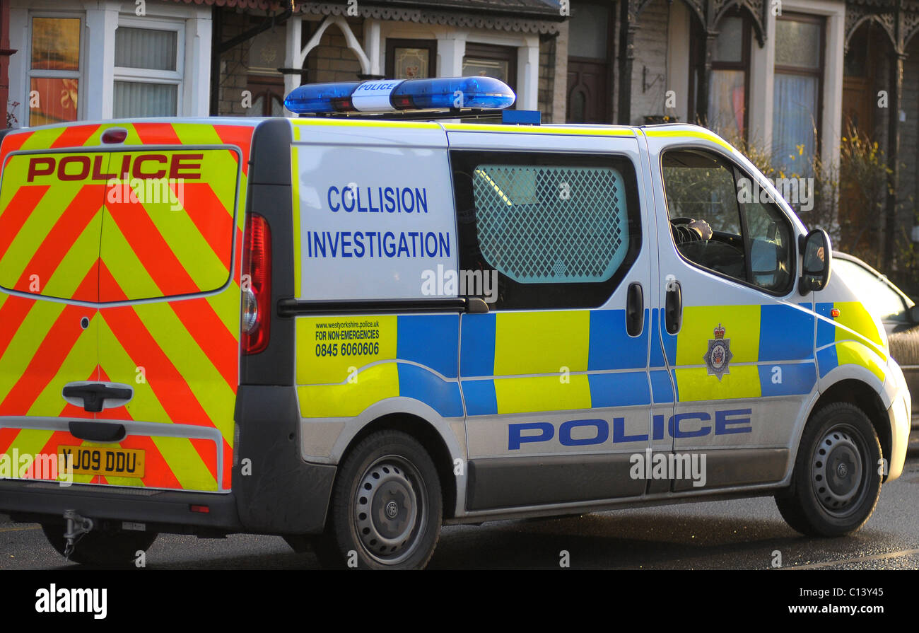 Collision Investigation Van Stock Photo - Alamy
