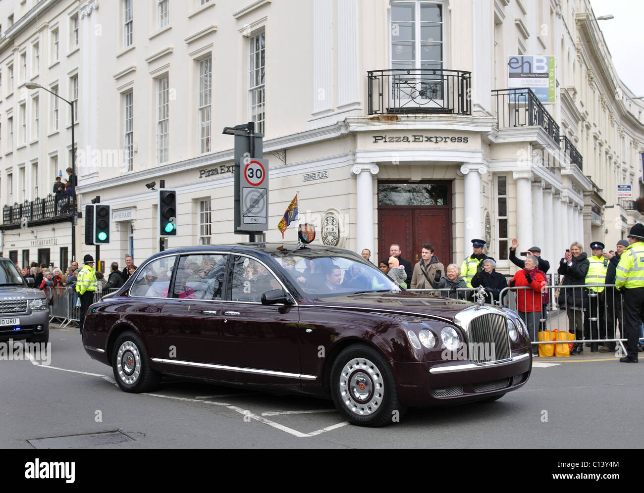 The Queen`s Bentley car, Leamington Spa, UK Stock Photo - Alamy