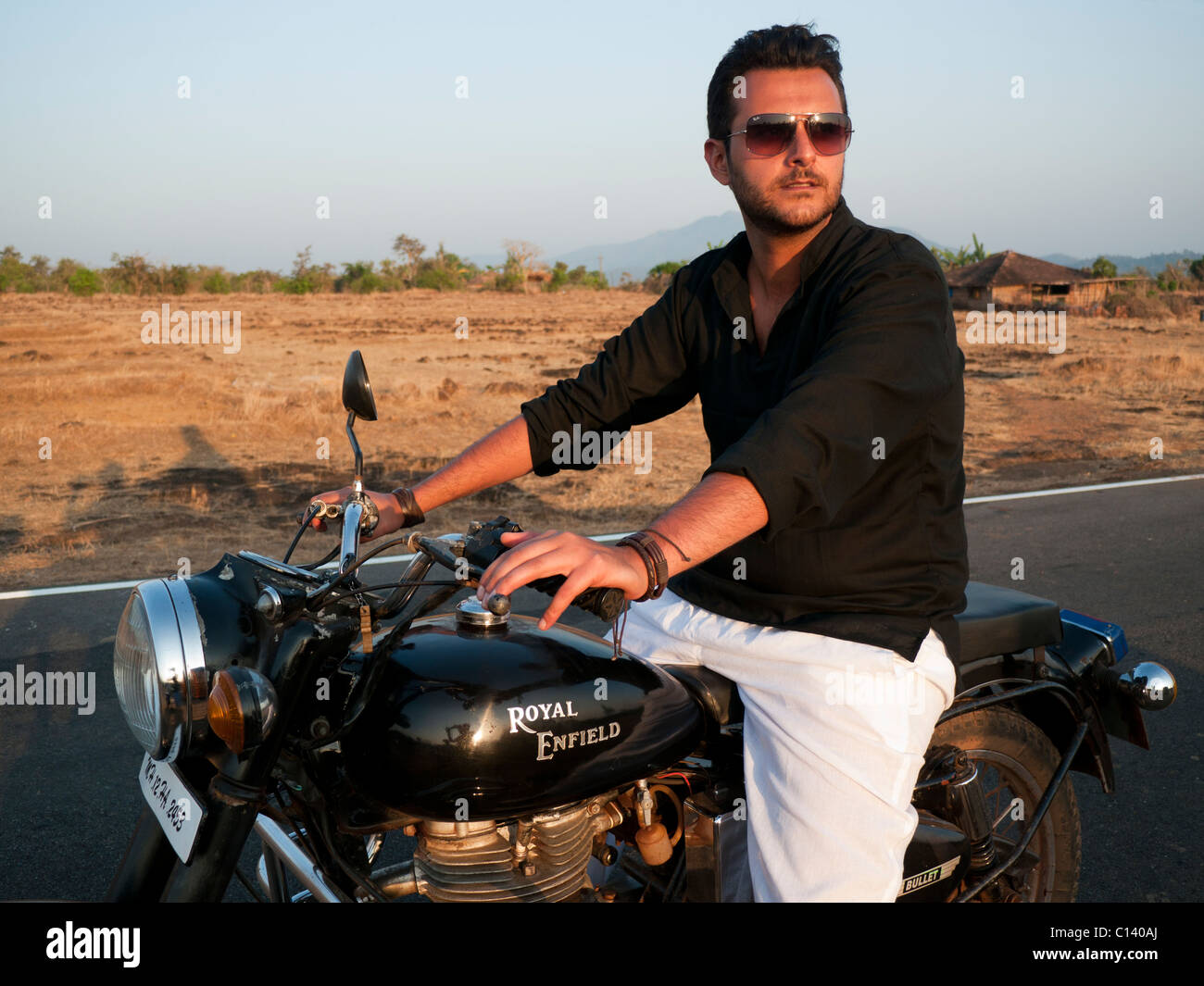Man on a motorbike hi-res stock photography and images - Alamy
