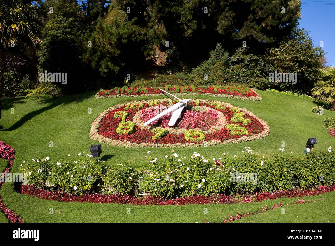 The clock symbol of vina del mar, Valparaiso, Chile Stock Photo - Alamy