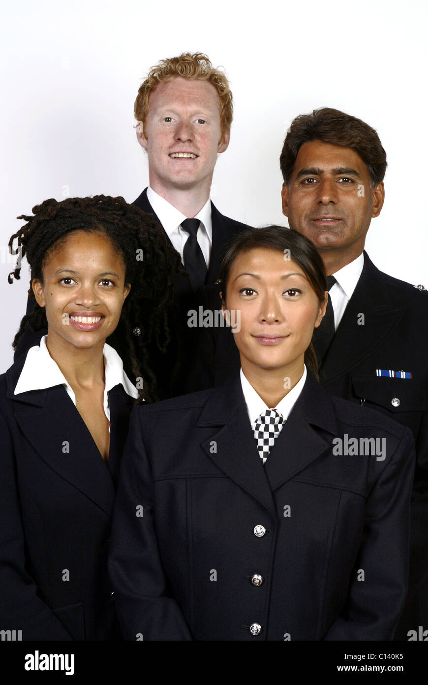 British Police Officers in uniform Stock Photo - Alamy