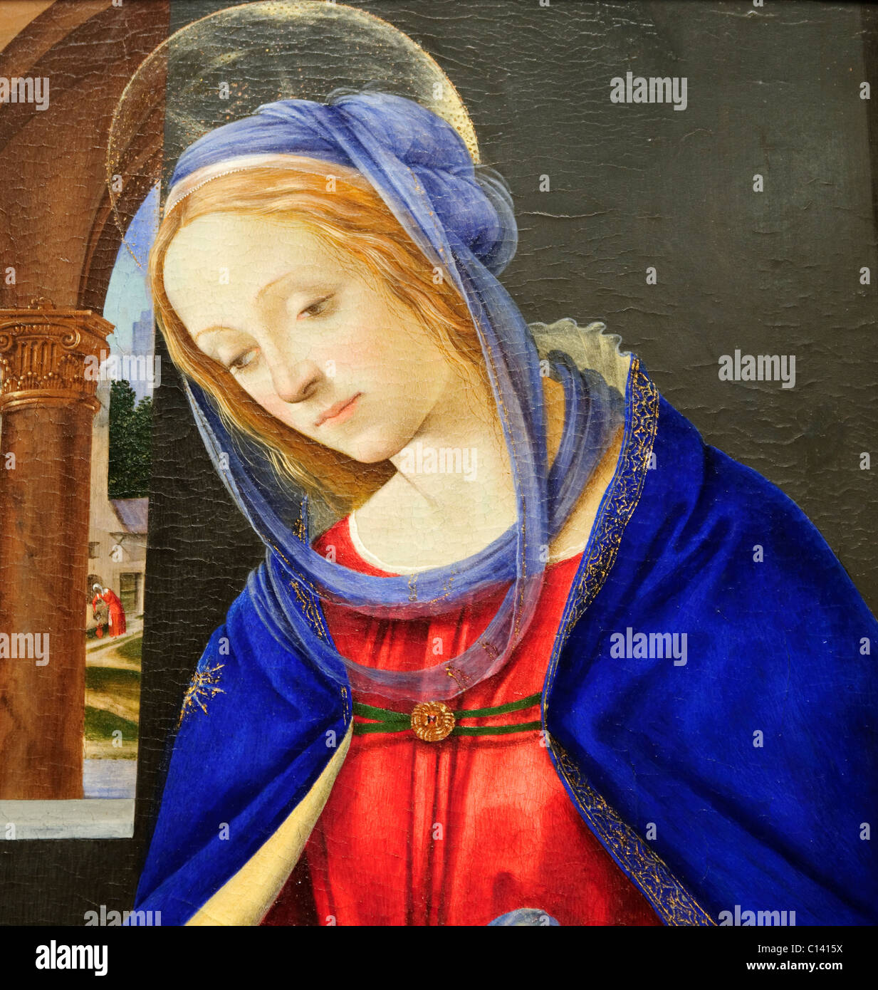 Detail: Madonna and Child, ca. 1485, by Filippino Lippi Stock Photo - Alamy
