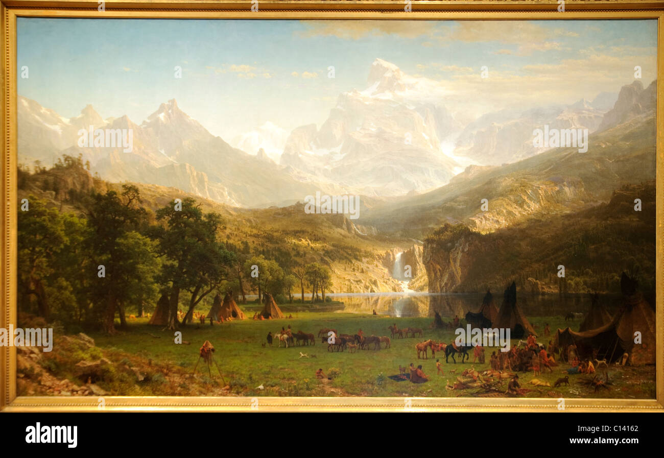 The Rocky Mountains, Lander´s Peak, 1863, by Albert Bierstadt Stock ...