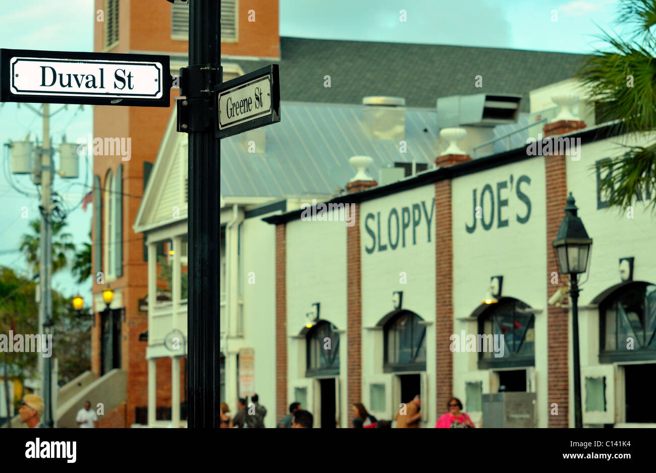 Walking the streets of Key West Stock Photo - Alamy