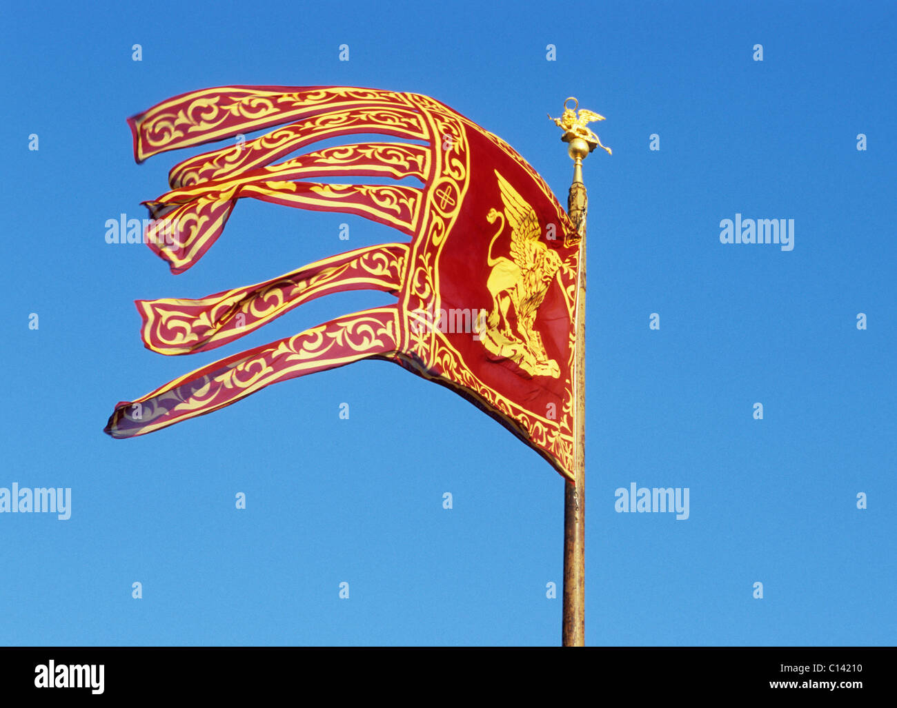 Venetian flag, Italy Stock Photo - Alamy