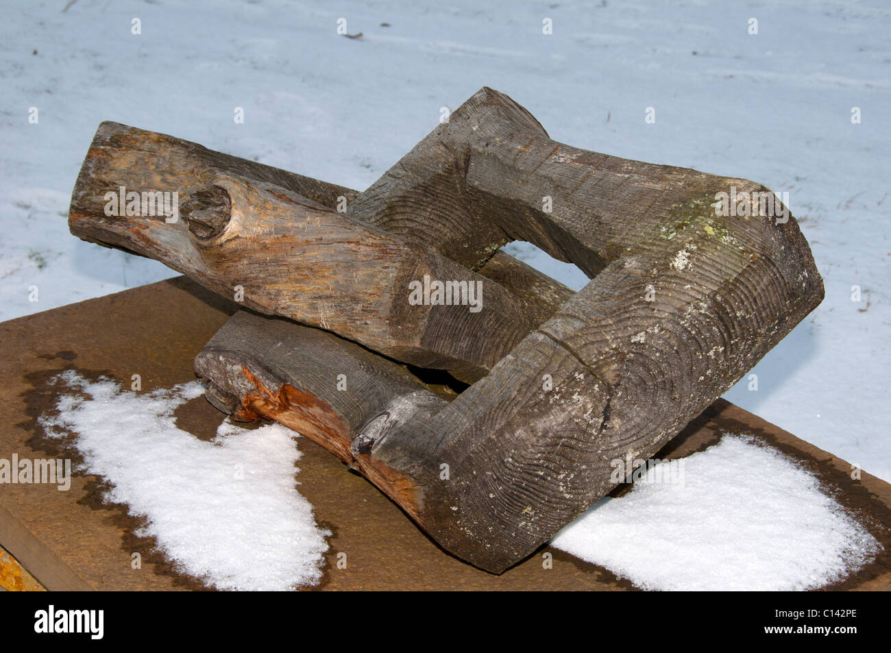 Sculpture in Dunnet Forest, near Castletown, Caithness, Scotland, UK ...