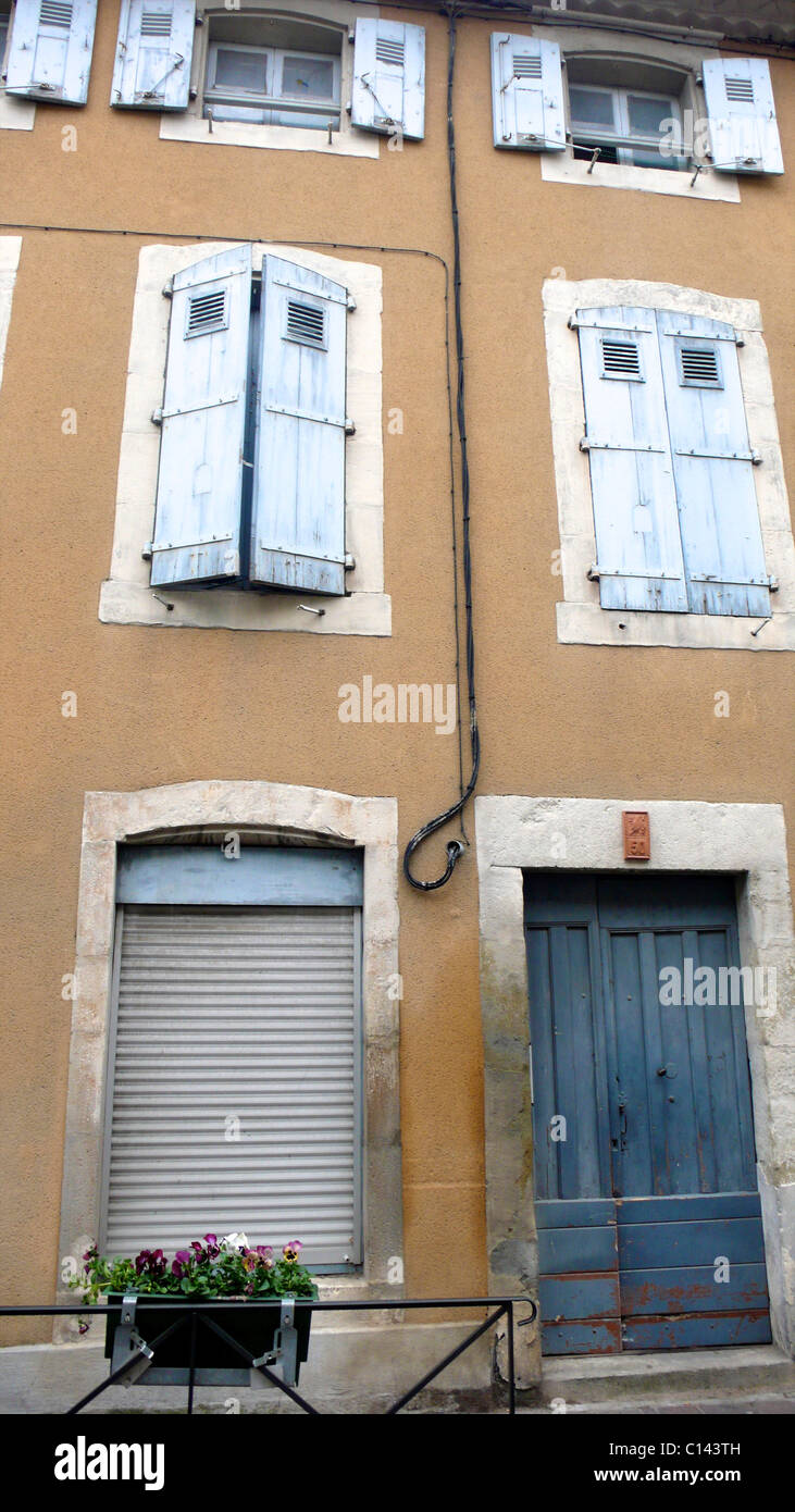 French door window shutter France Stock Photo - Alamy