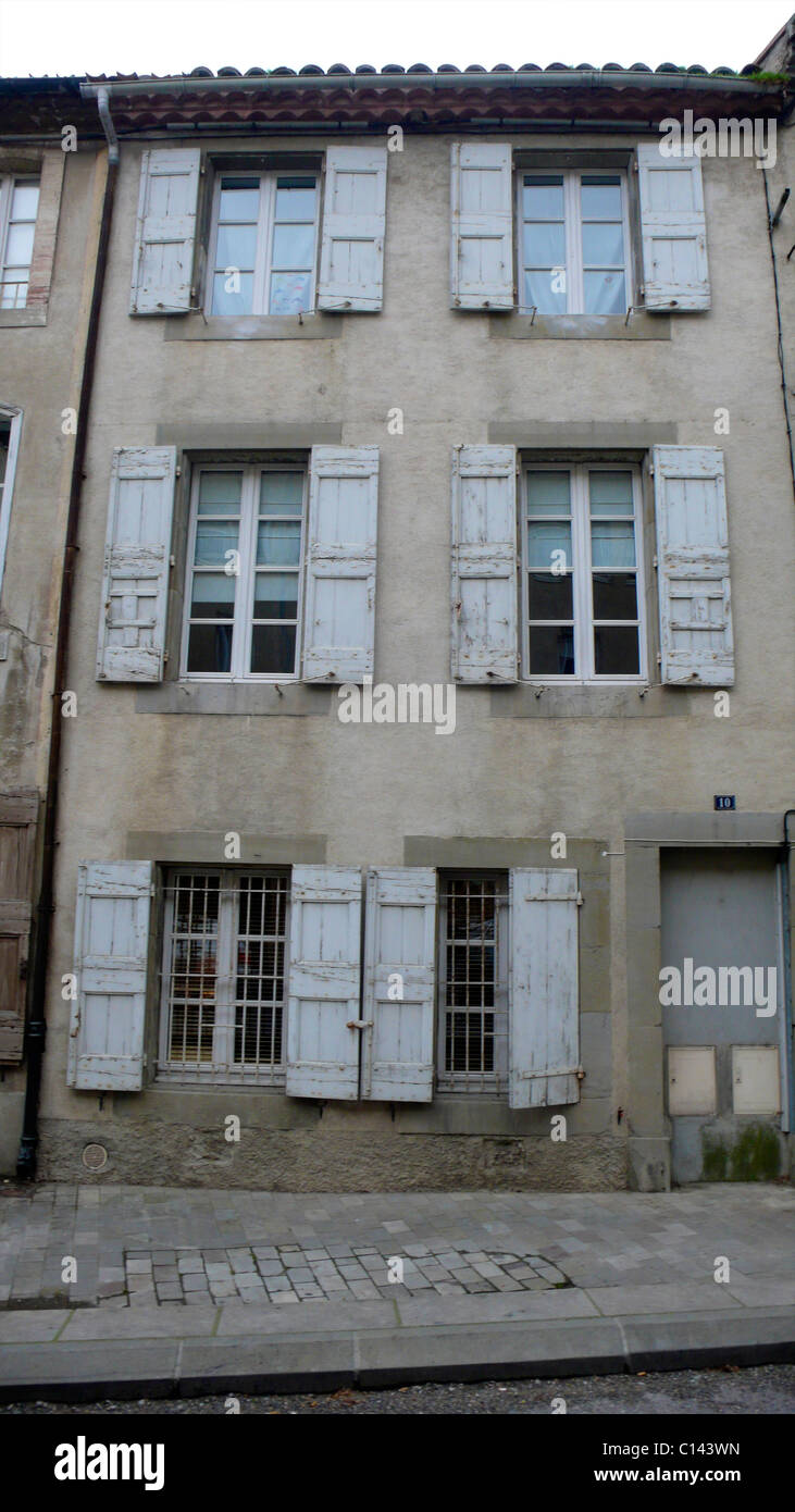 French door window shutter France Stock Photo - Alamy