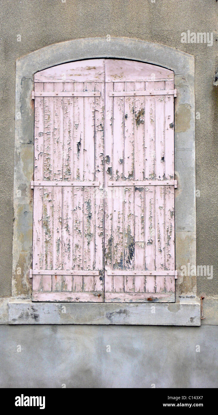 French door window shutter France Stock Photo - Alamy