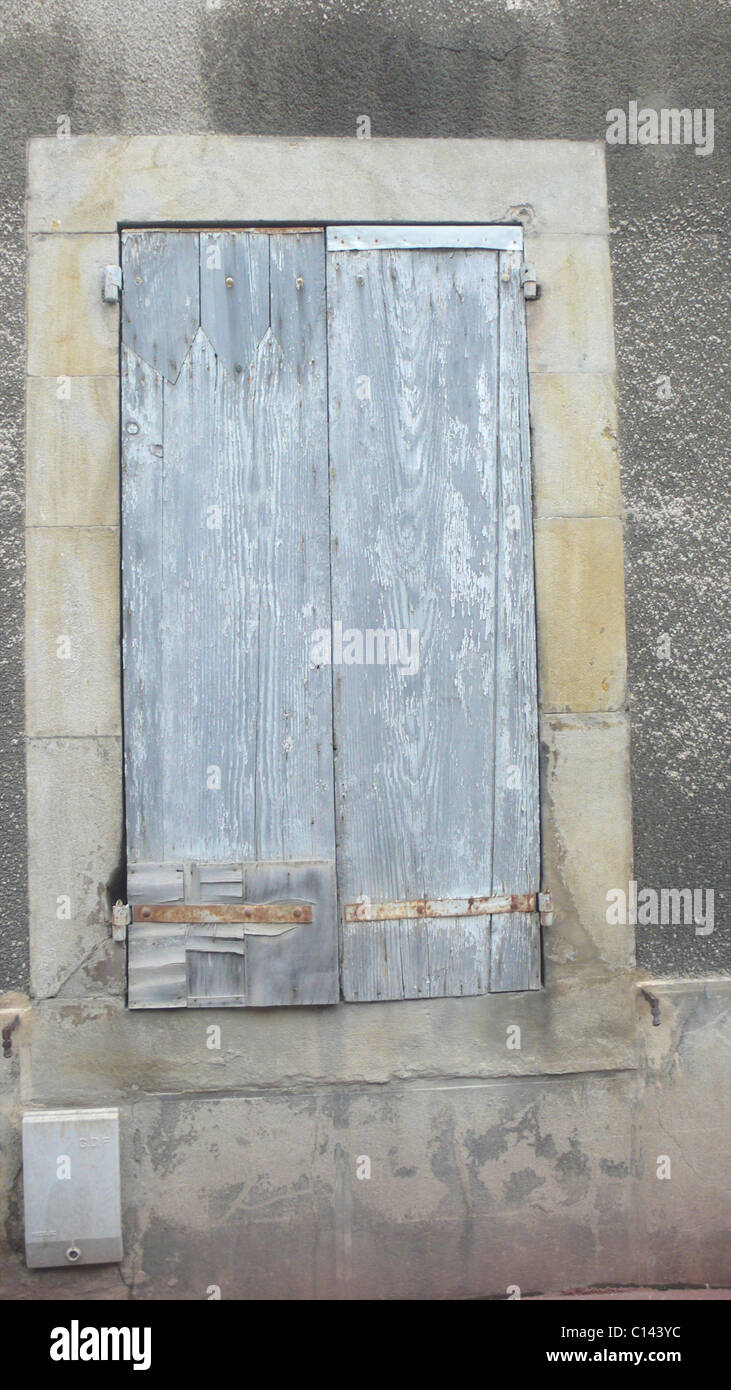 French door window shutter France Stock Photo - Alamy