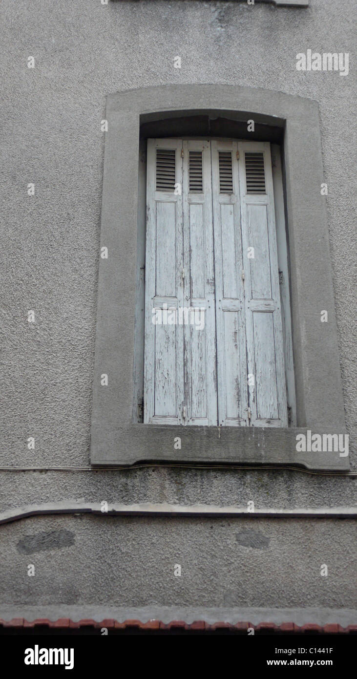 French door window shutter France Stock Photo - Alamy