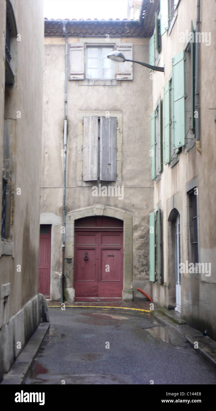 French door window shutter France Stock Photo - Alamy
