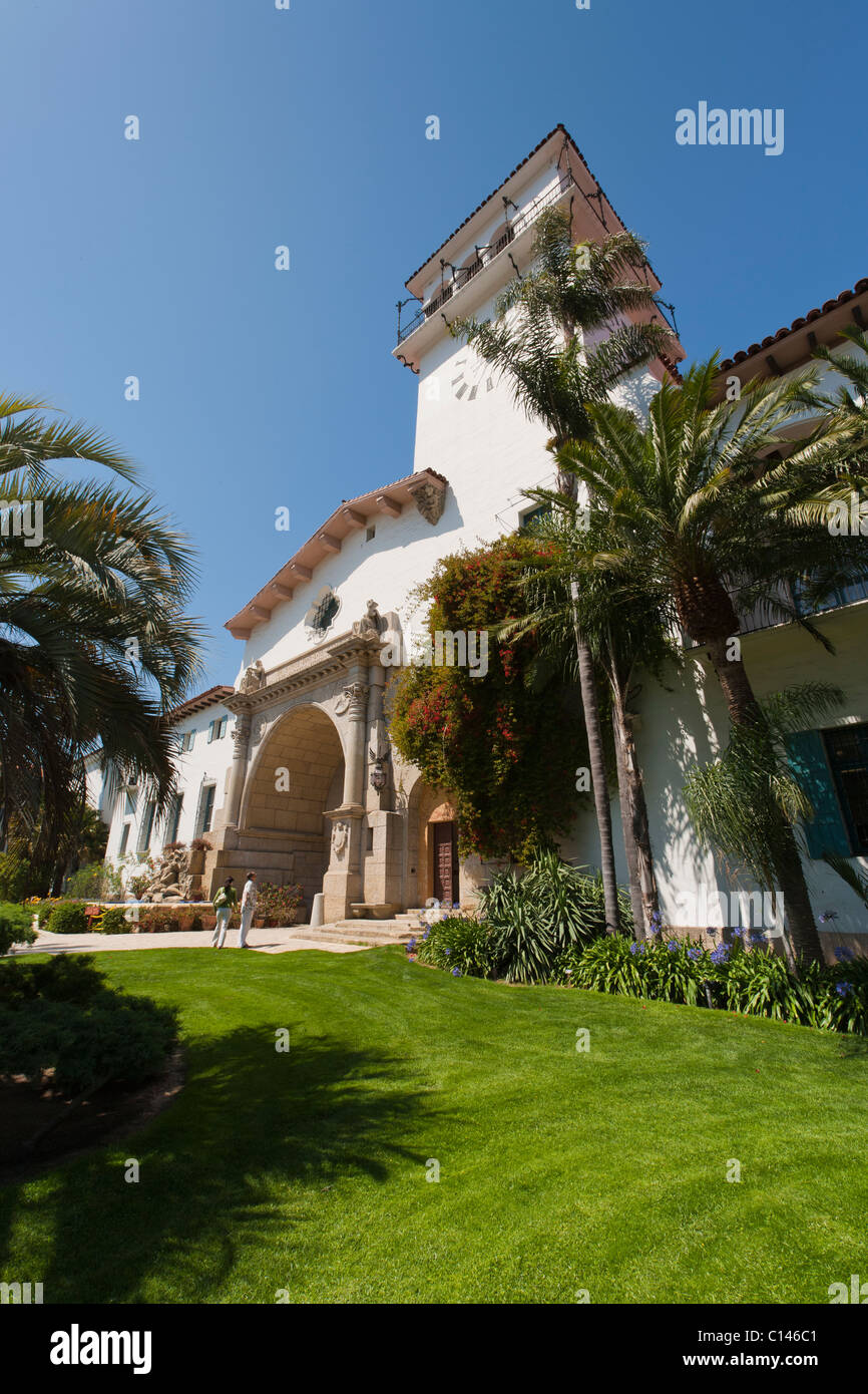 Santa Barbara County Courthouse in Santa Barbara, Calfornia Stock Photo ...