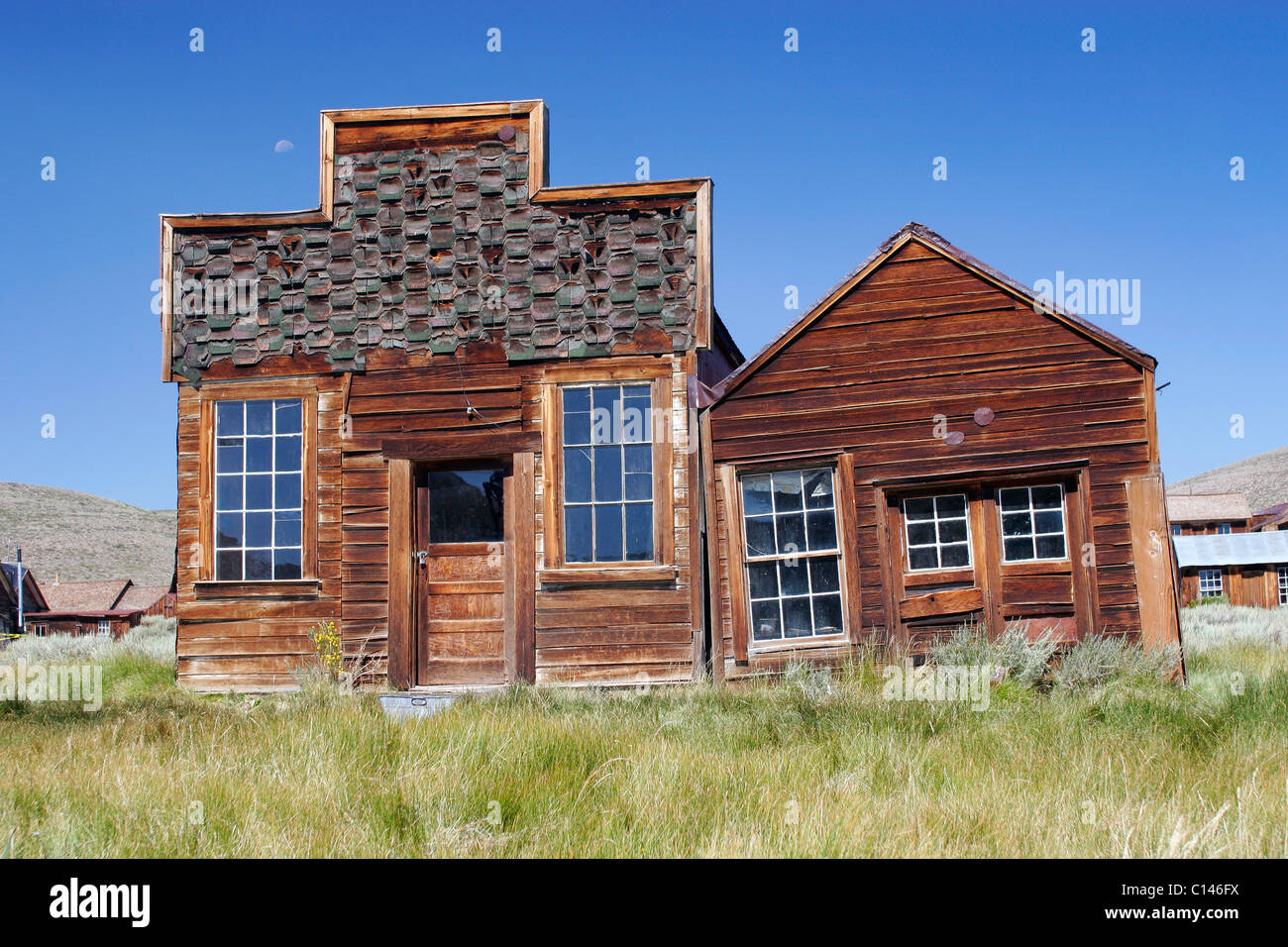 The Sam Leon Bar and Barber Shop in the California ghost town of Bodie ...