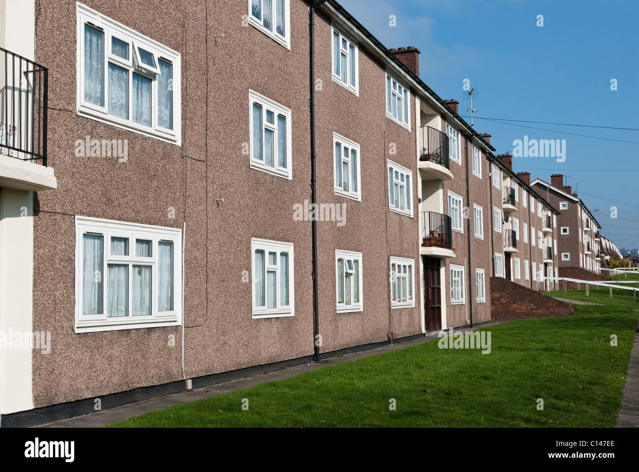 Appartment block in Netherton, West Midlands Stock Photo - Alamy