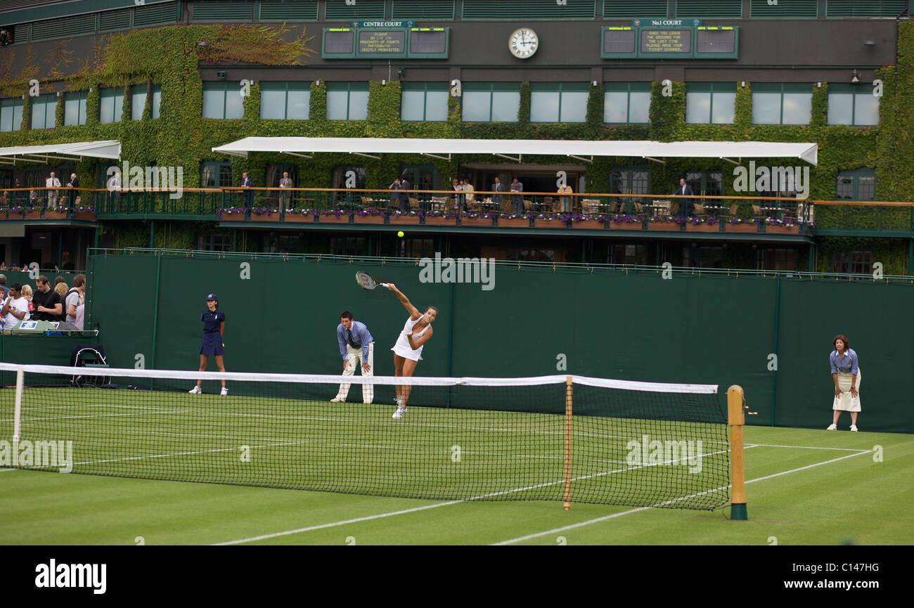 Jarmila Groth, Australia, in action at the All England Lawn Tennis ...