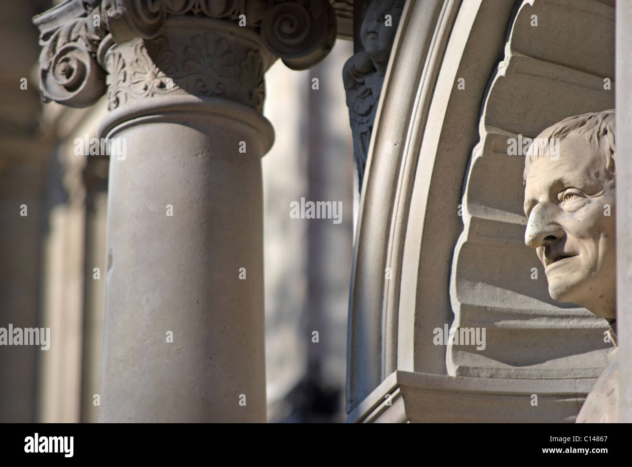 detail of cardinal newman statue, by lj chavalliaud, at brompton ...