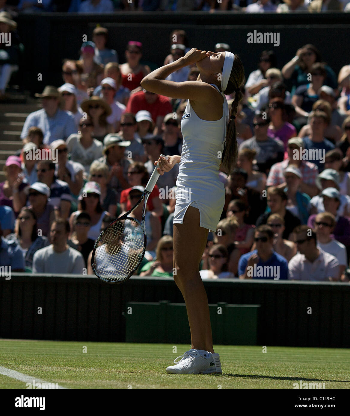Gisela Dulko, Argentina, in action at the All England Lawn Tennis ...