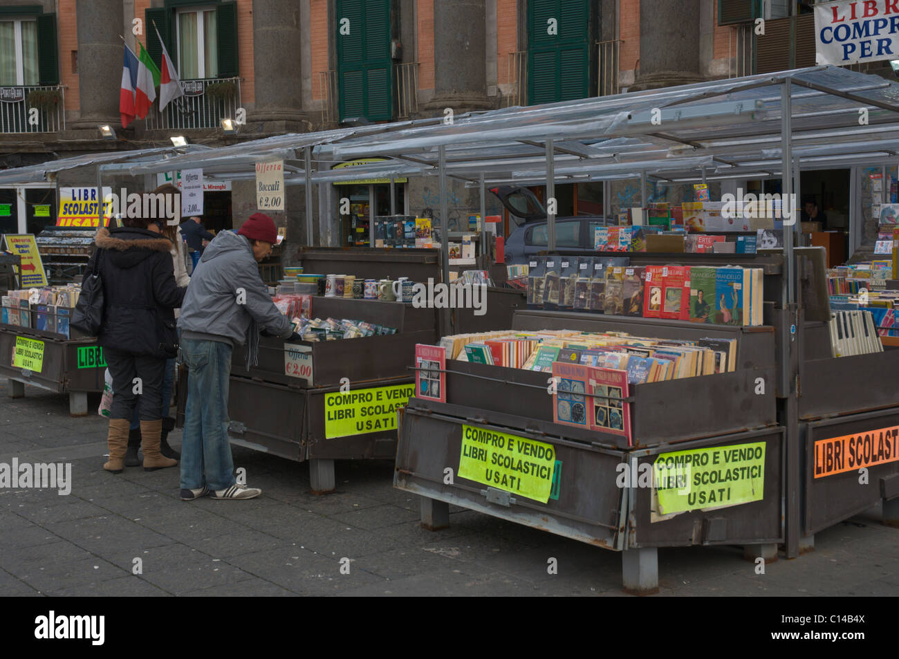 Book stalls at Piazza Dante central Naples Campania Italy Europe Stock ...