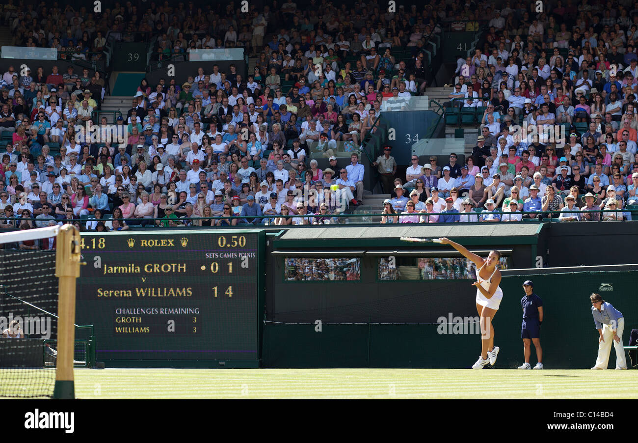 Jarmila Groth, Australia, in action at the All England Lawn Tennis ...