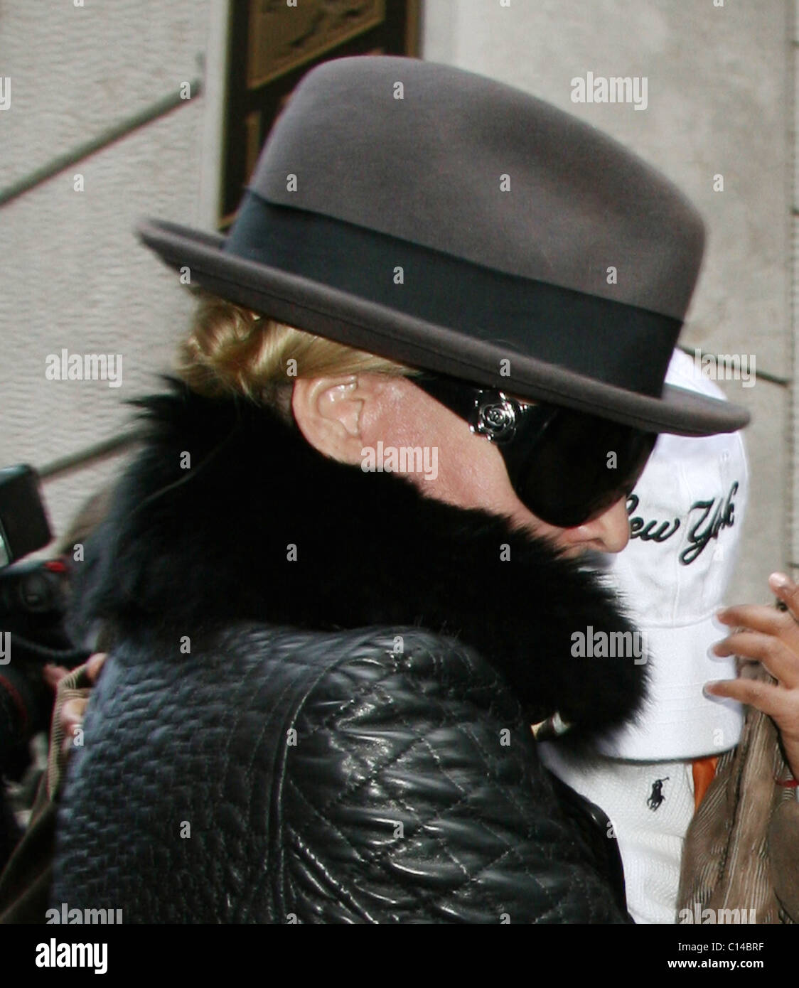 Madonna, David Banda and Rocco Ritchie arrive at the Manhattan Kabbalah ...
