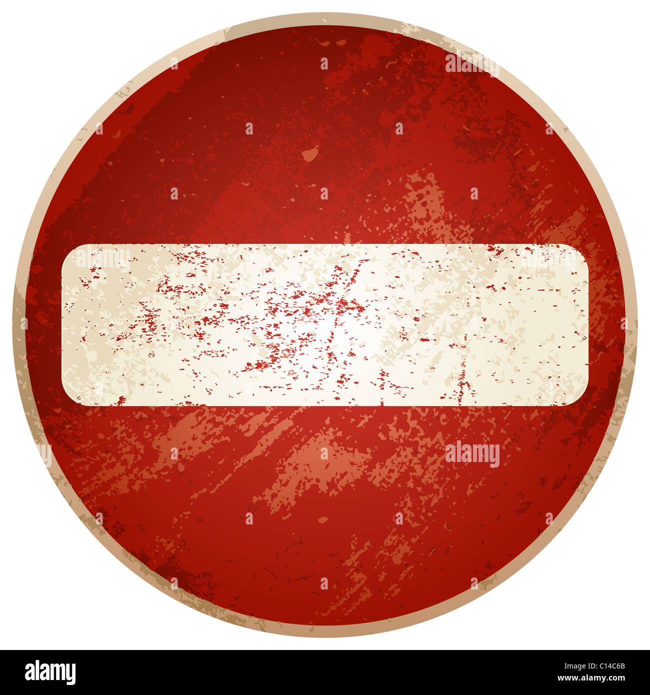 Illustrated red grunge element or sign Stock Photo - Alamy