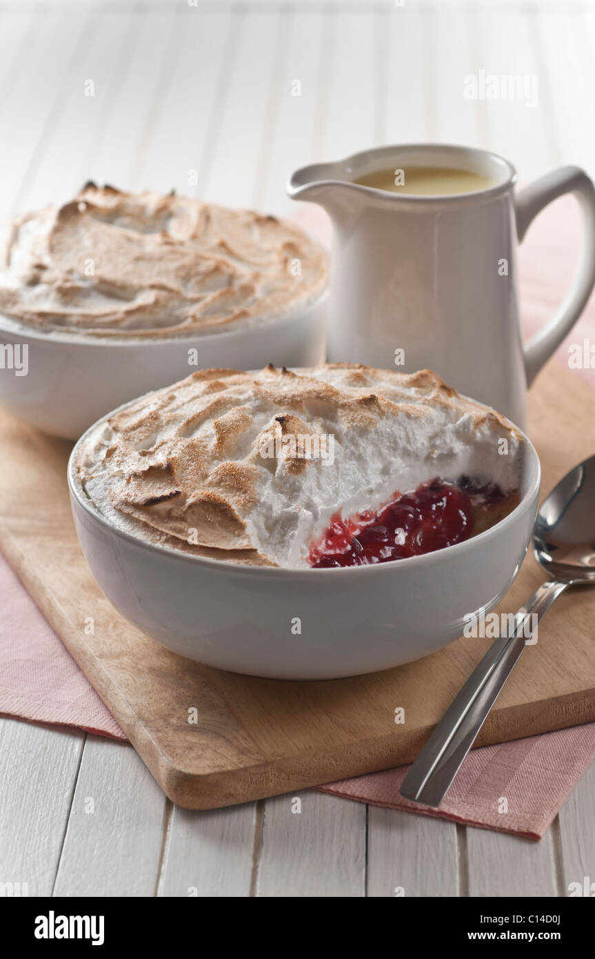Queen of puddings Traditional dessert UK Stock Photo - Alamy