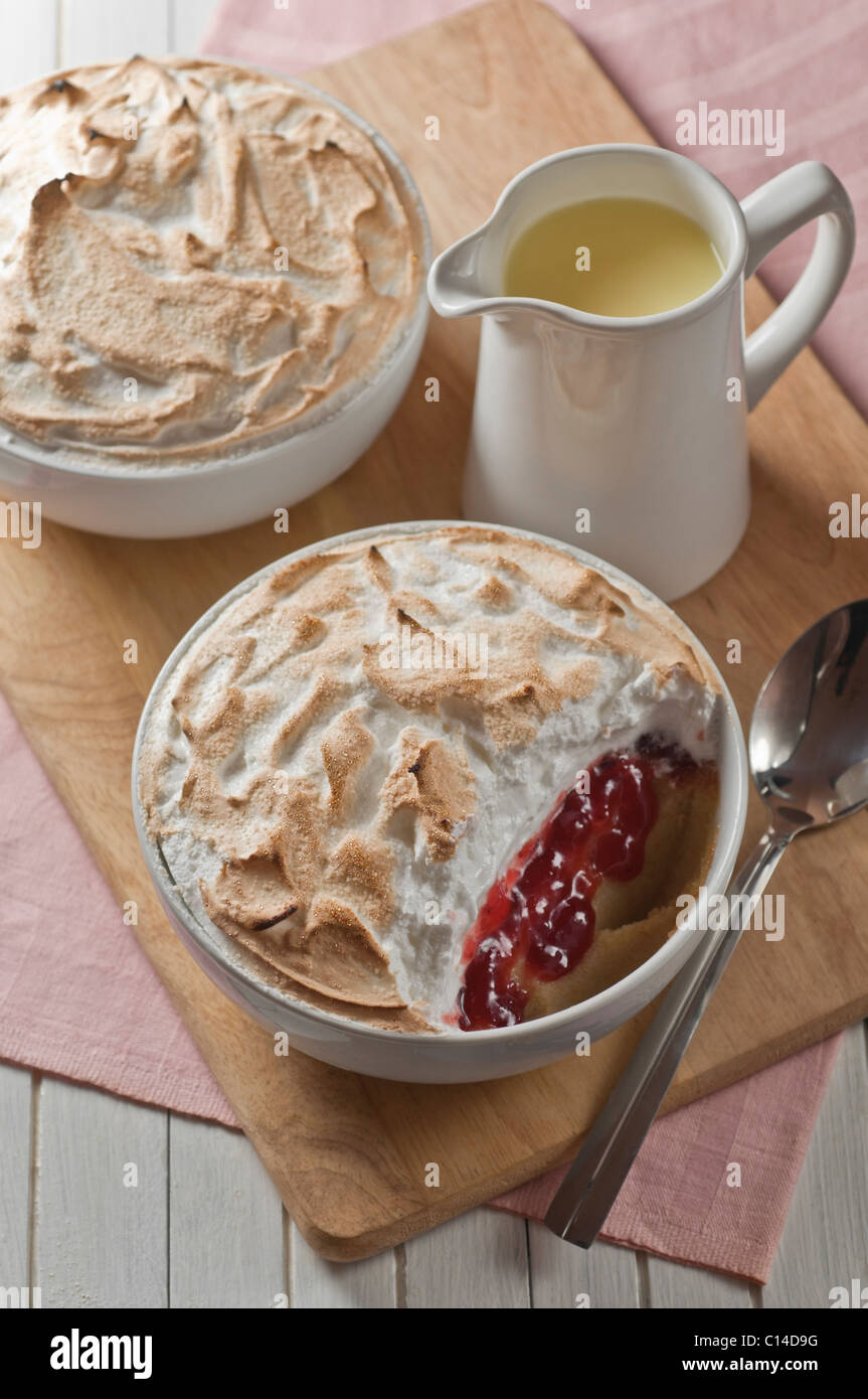 Queen of puddings Traditional dessert UK Stock Photo - Alamy