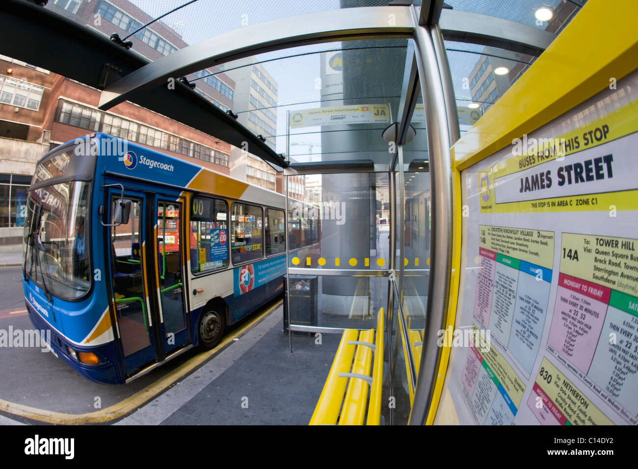 Bus public transport, Liverpool,, Merseyside, UK Stock Photo - Alamy