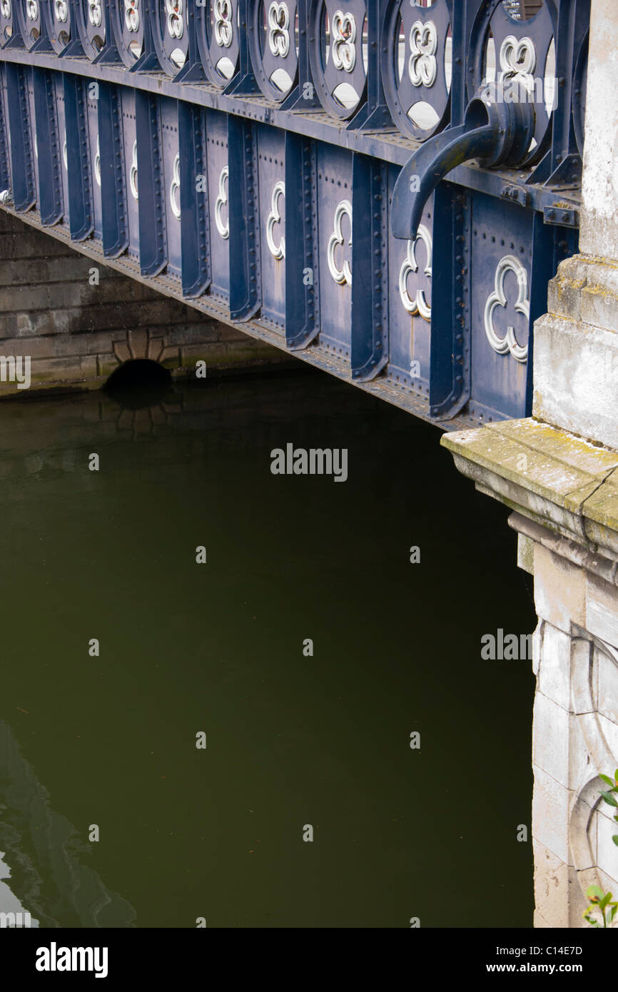Cast iron bridge with trough Stock Photo - Alamy