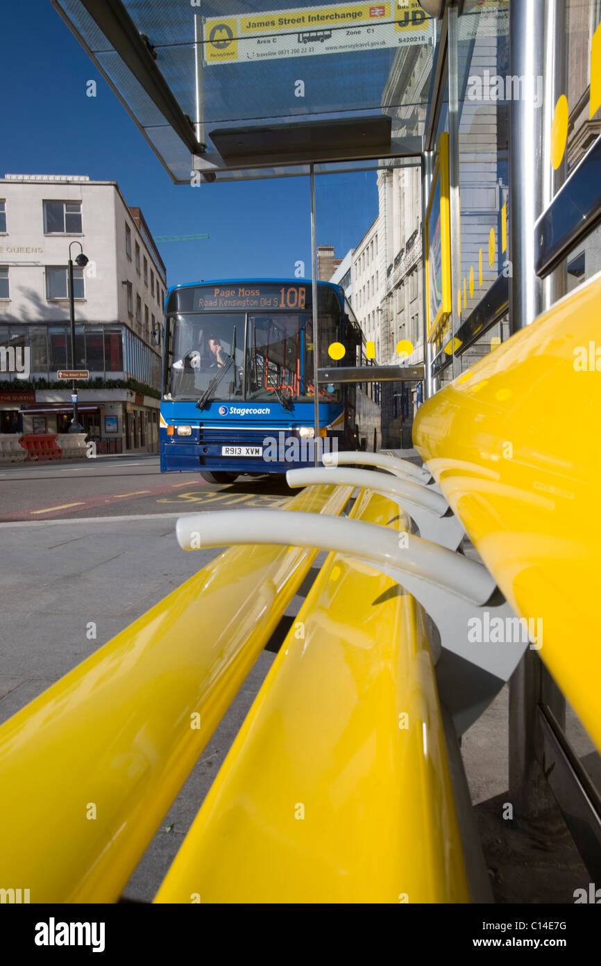 Bus public transport, Liverpool,, Merseyside, UK Stock Photo - Alamy
