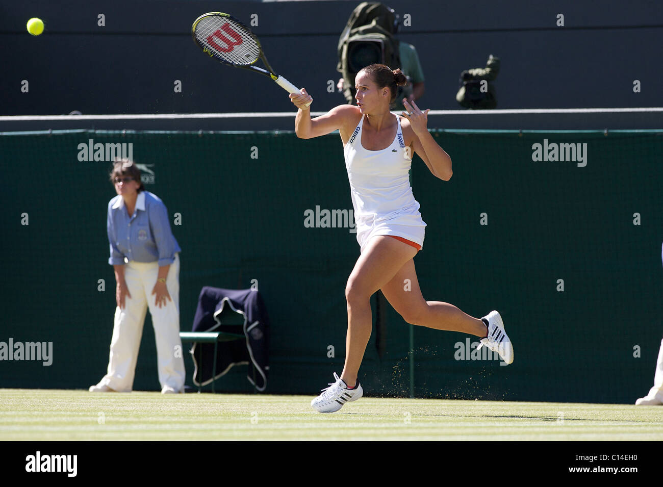 Jarmila Groth, Australia, in action at the All England Lawn Tennis ...