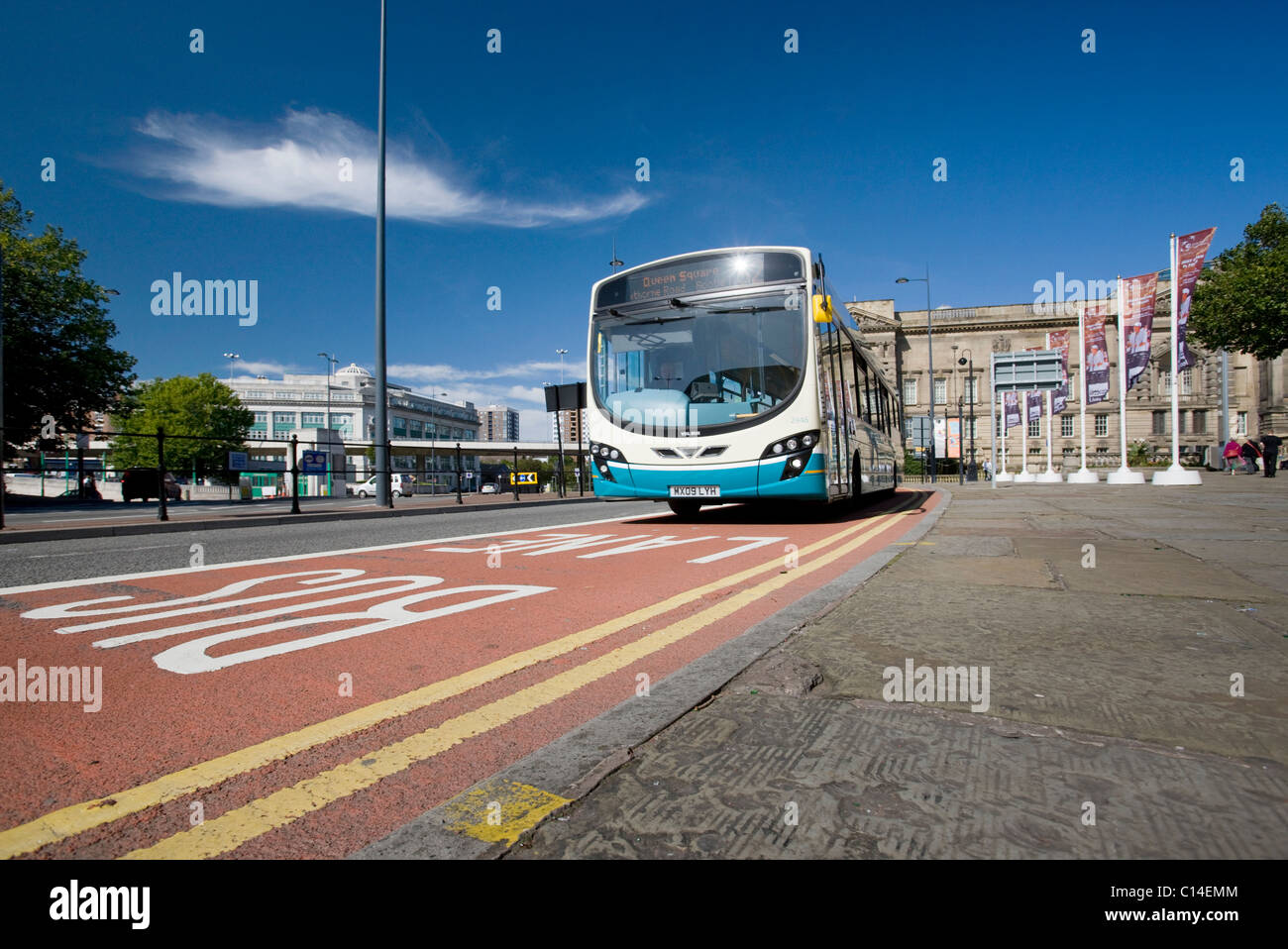 Bus public transport, Liverpool,, Merseyside, UK Stock Photo - Alamy