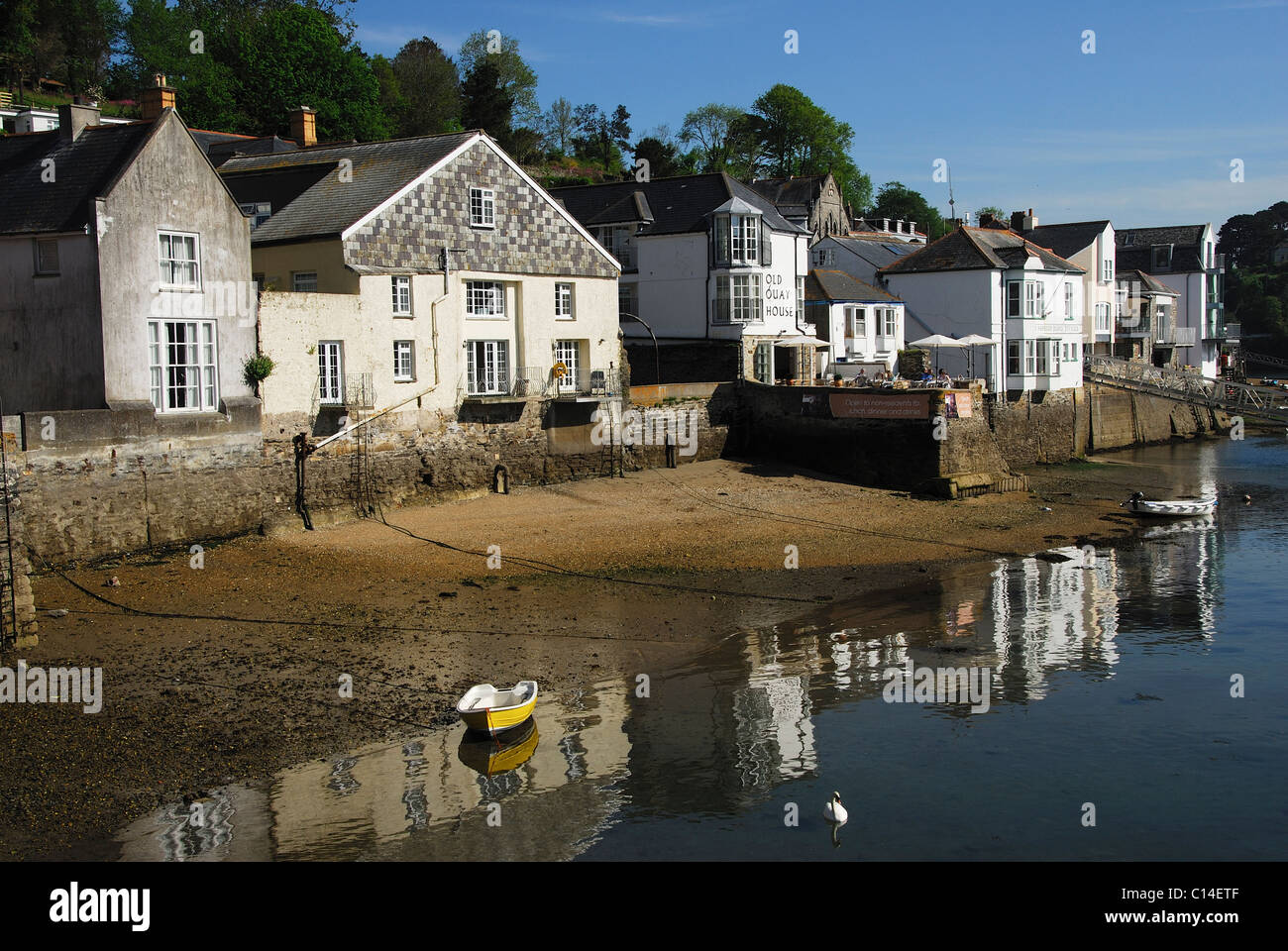 The historic coastal port of Fowey, Cornwall, UK May 2010 Stock Photo ...
