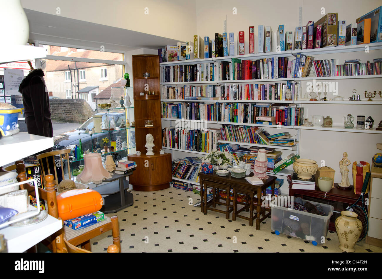 Interior of a Charity shop Stock Photo - Alamy