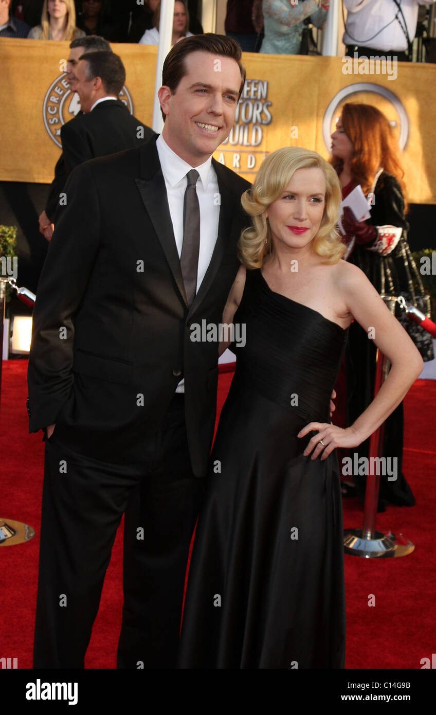 Ed Holmes and Angela Kinsey 15th Annual Screen Actors Guild Awards held ...
