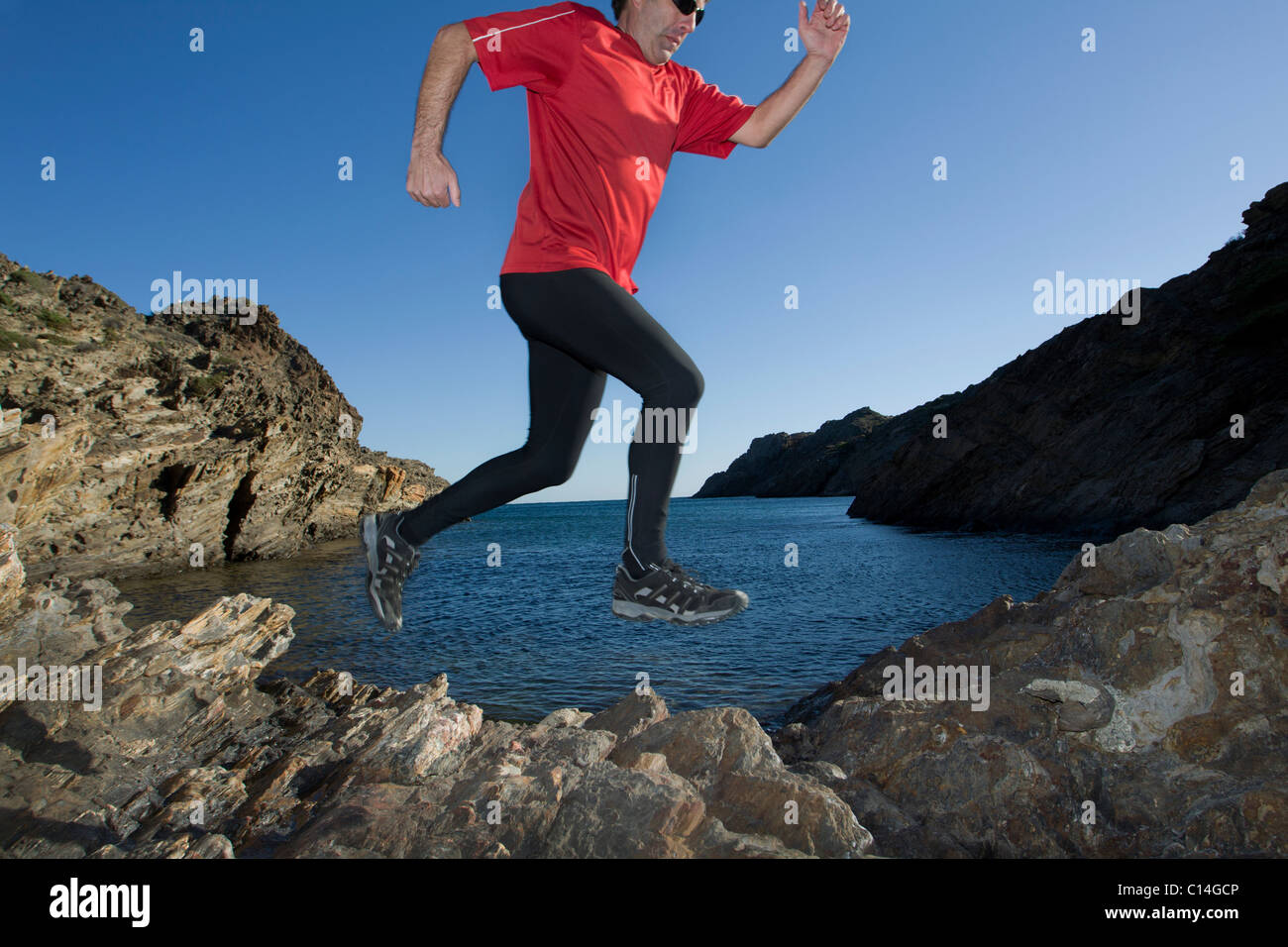 Leaping into sea hi-res stock photography and images - Alamy