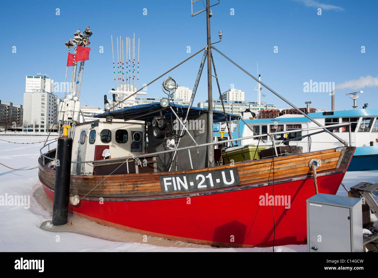 Moored fishing boat hi-res stock photography and images - Alamy