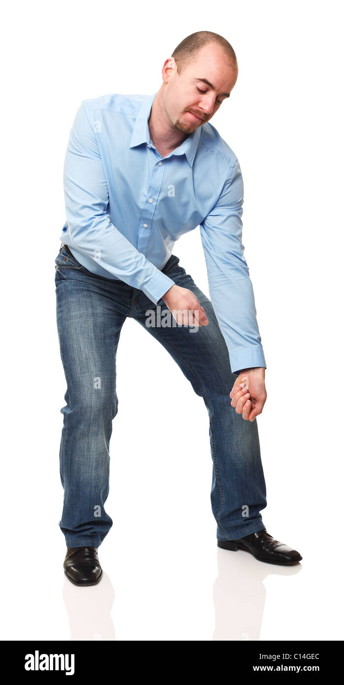 Casual man pull isolated hi-res stock photography and images - Alamy