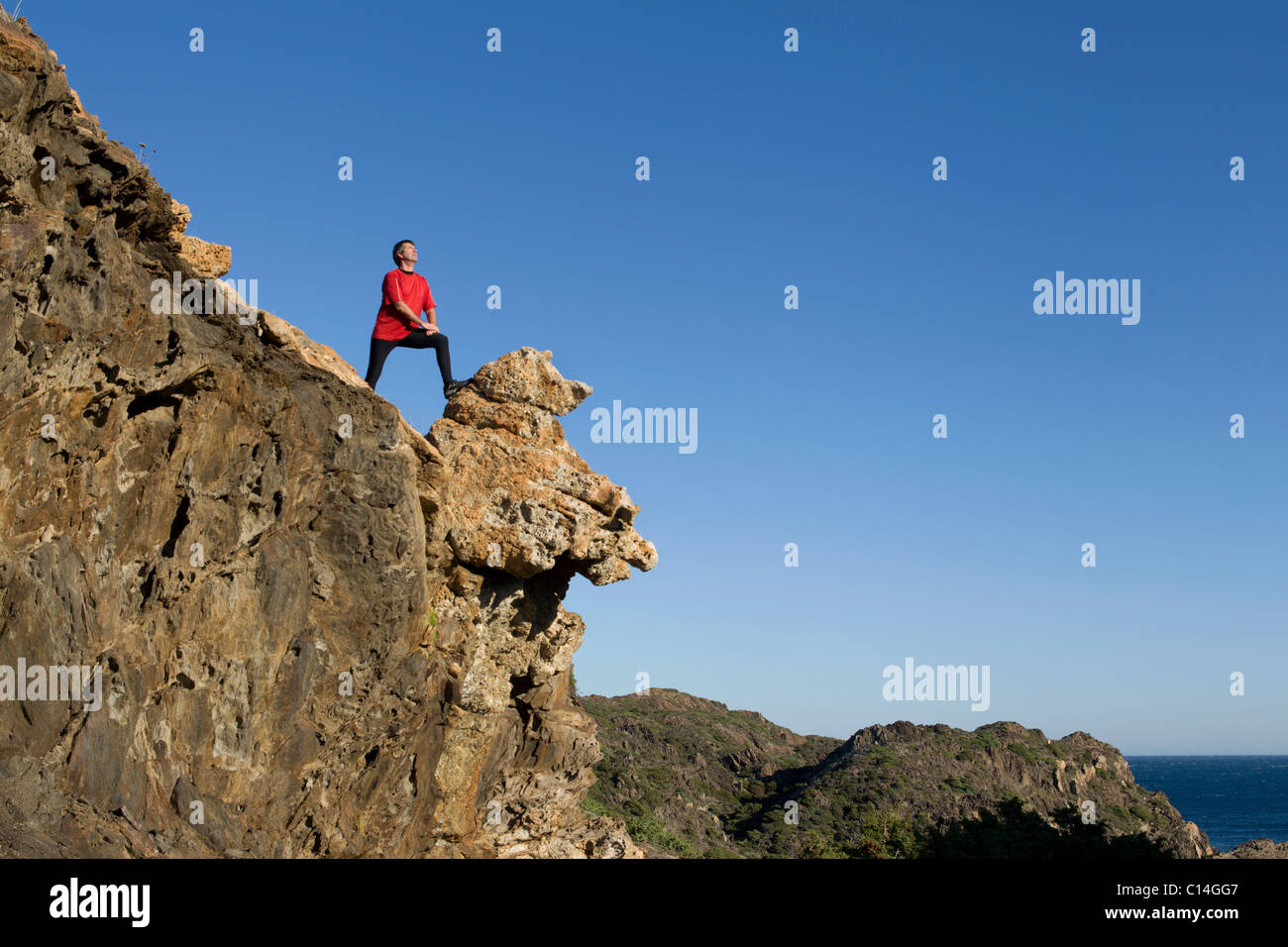 Leaning on a rock standing up hi-res stock photography and images - Alamy