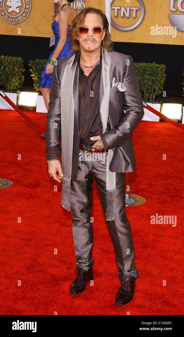 Mickey Rourke 15th Annual Screen Actors Guild Awards held at the Shrine ...