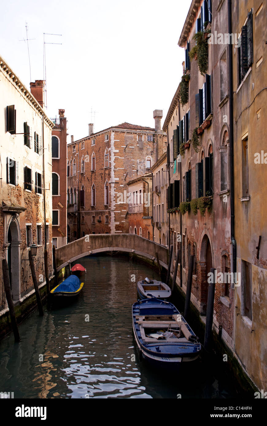 Venice, canals and historic buildings Stock Photo - Alamy