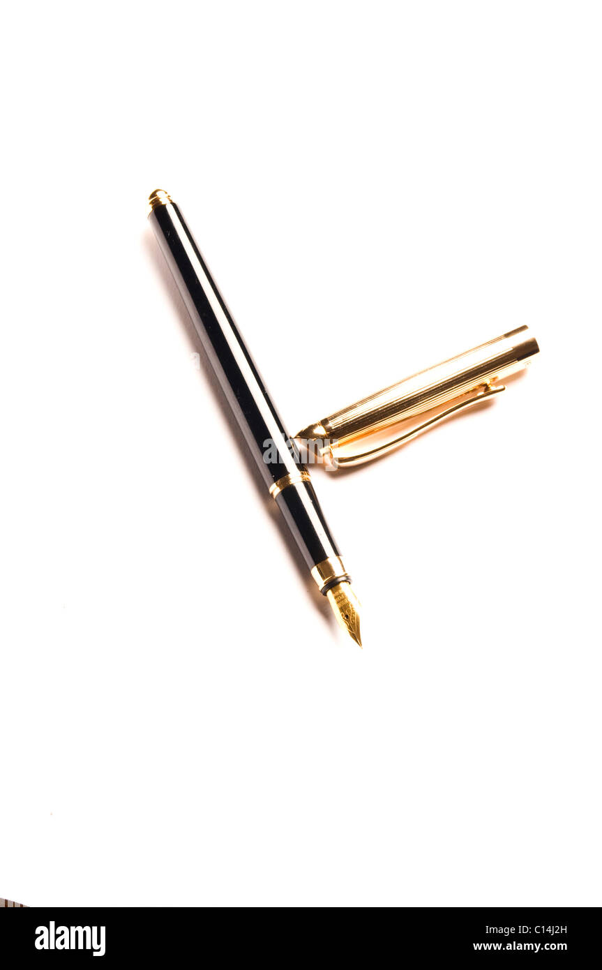 classical fountain pen isolated Stock Photo - Alamy