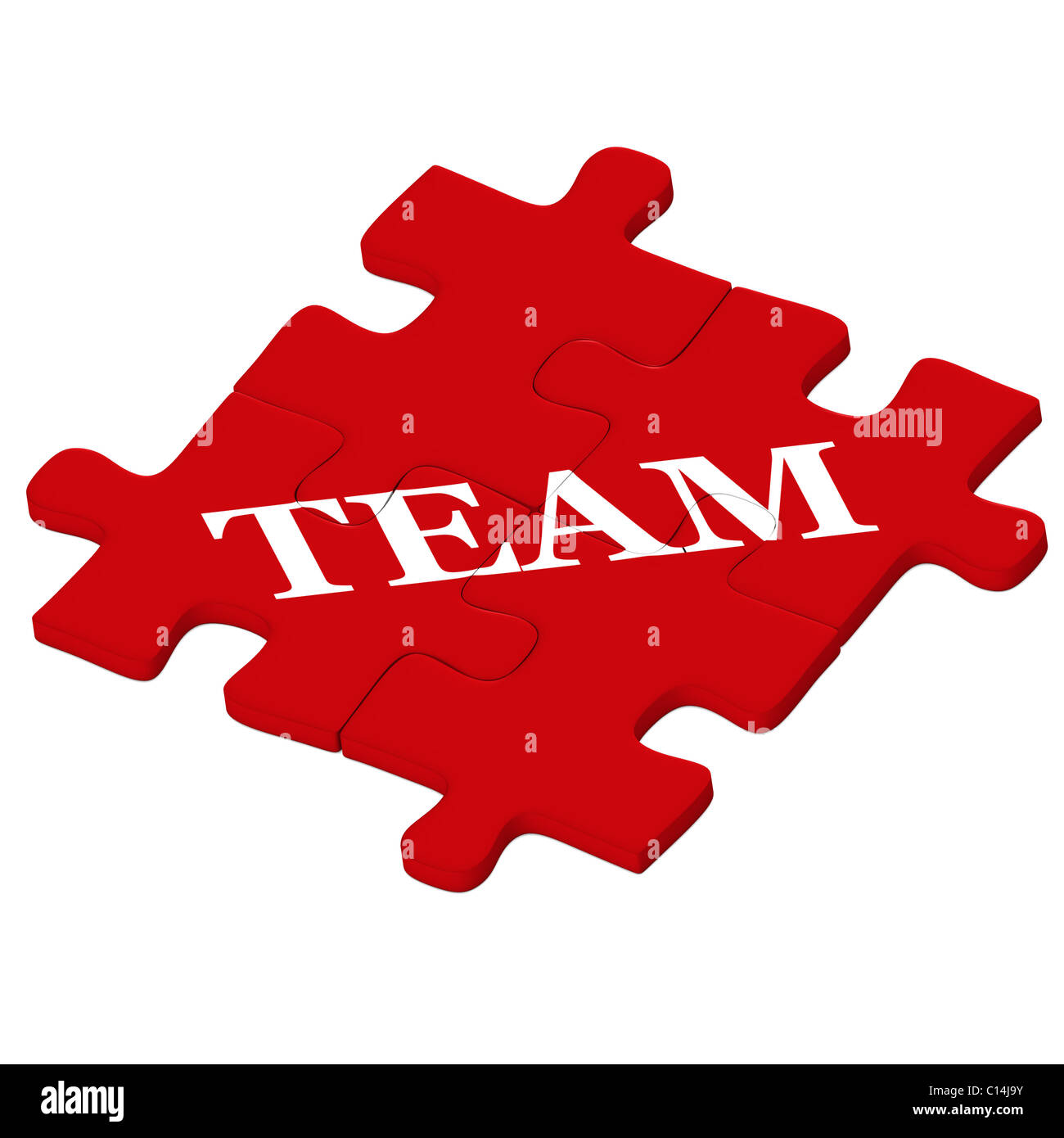 Puzzle with team word - render Stock Photo - Alamy