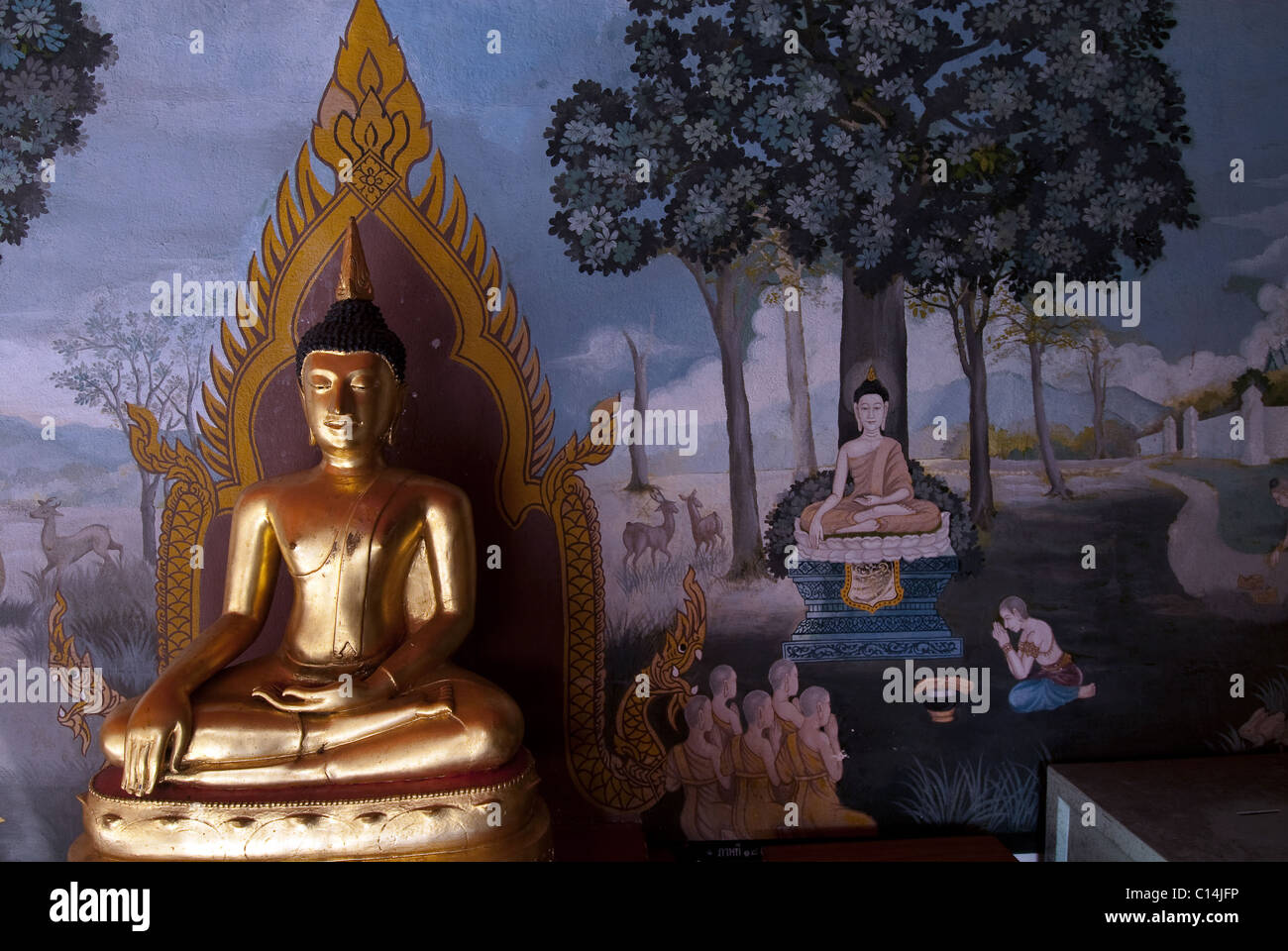 Mural Doi Suthep. Chiang Mai. Thailand Stock Photo - Alamy