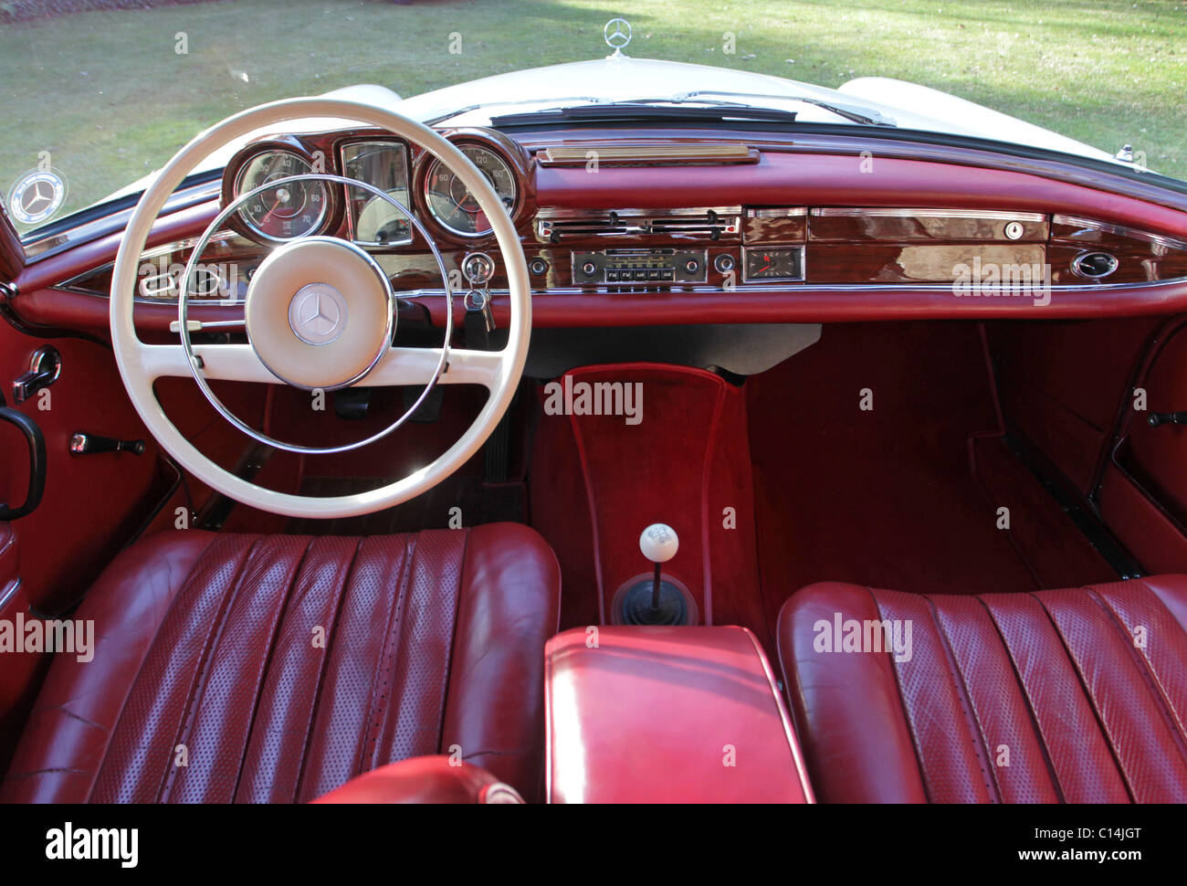 Interior of 1971 Mercedes 220 SE coupe Stock Photo - Alamy