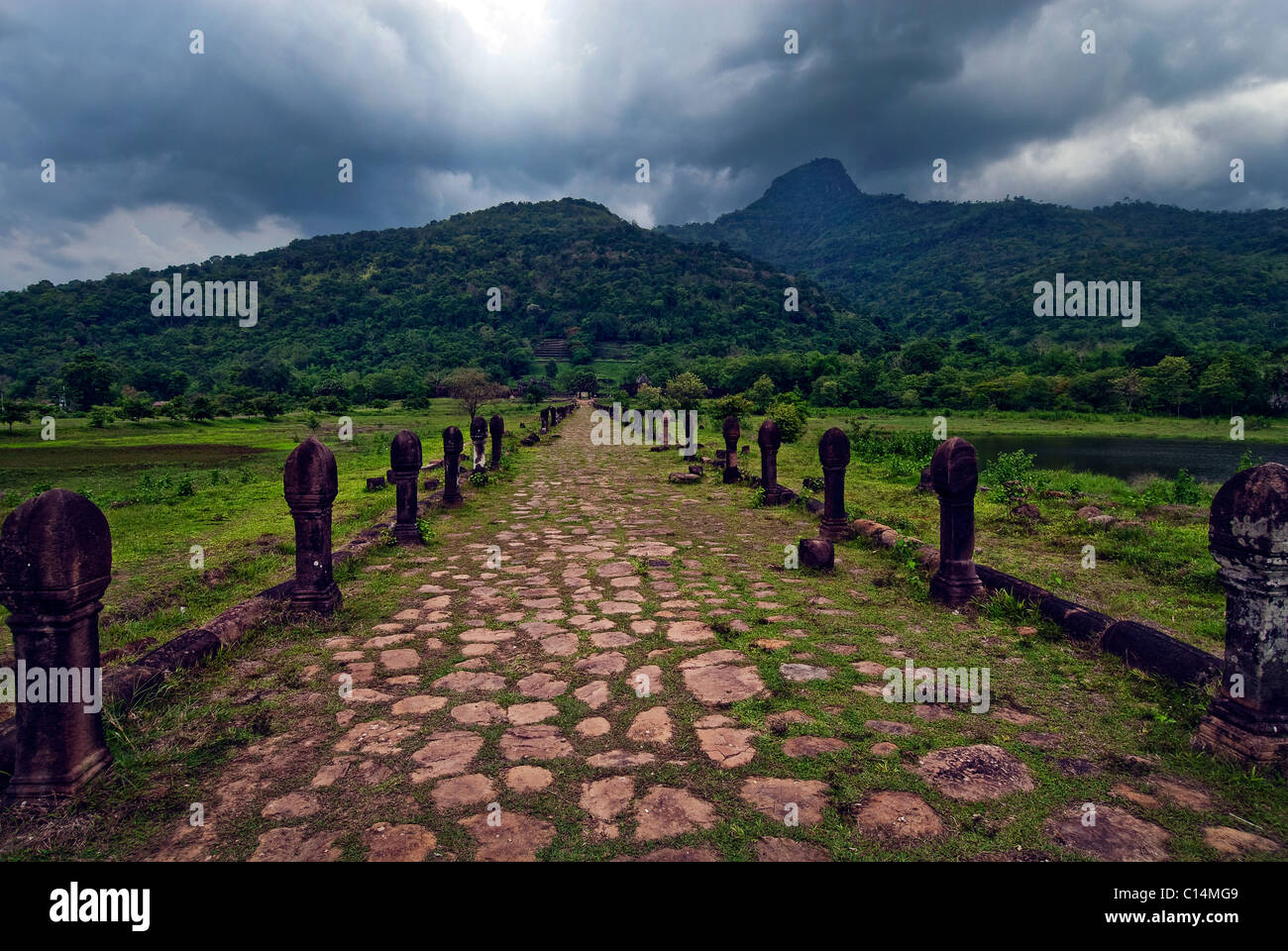 Wat Phou (Phu) . Champassak. Laos Stock Photo - Alamy